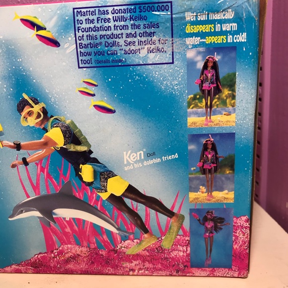 Barbie | Toys | Vintage Barbie And Baby Keiko Orca Whale Collectible ...